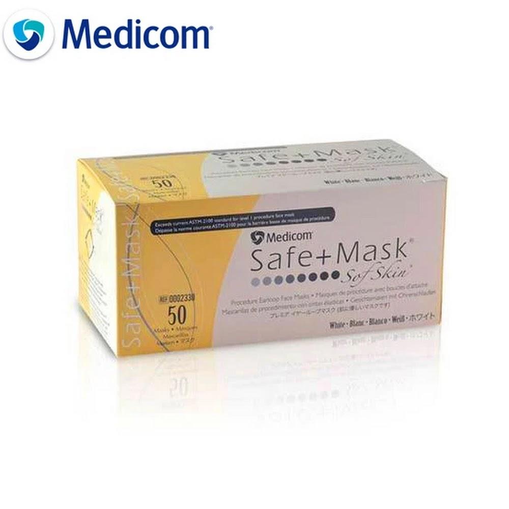 首頁 | Medicom Safe + Mask Sofskin 低致敏醫用耳掛口罩 50個裝-福港購物網